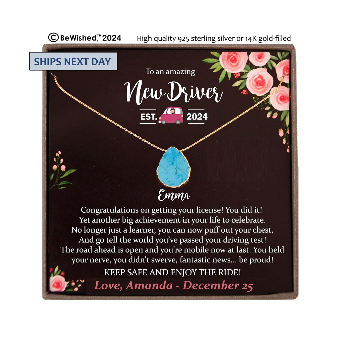 New Driver Gift, Drive Safe First Time Driver Present Personalized ...