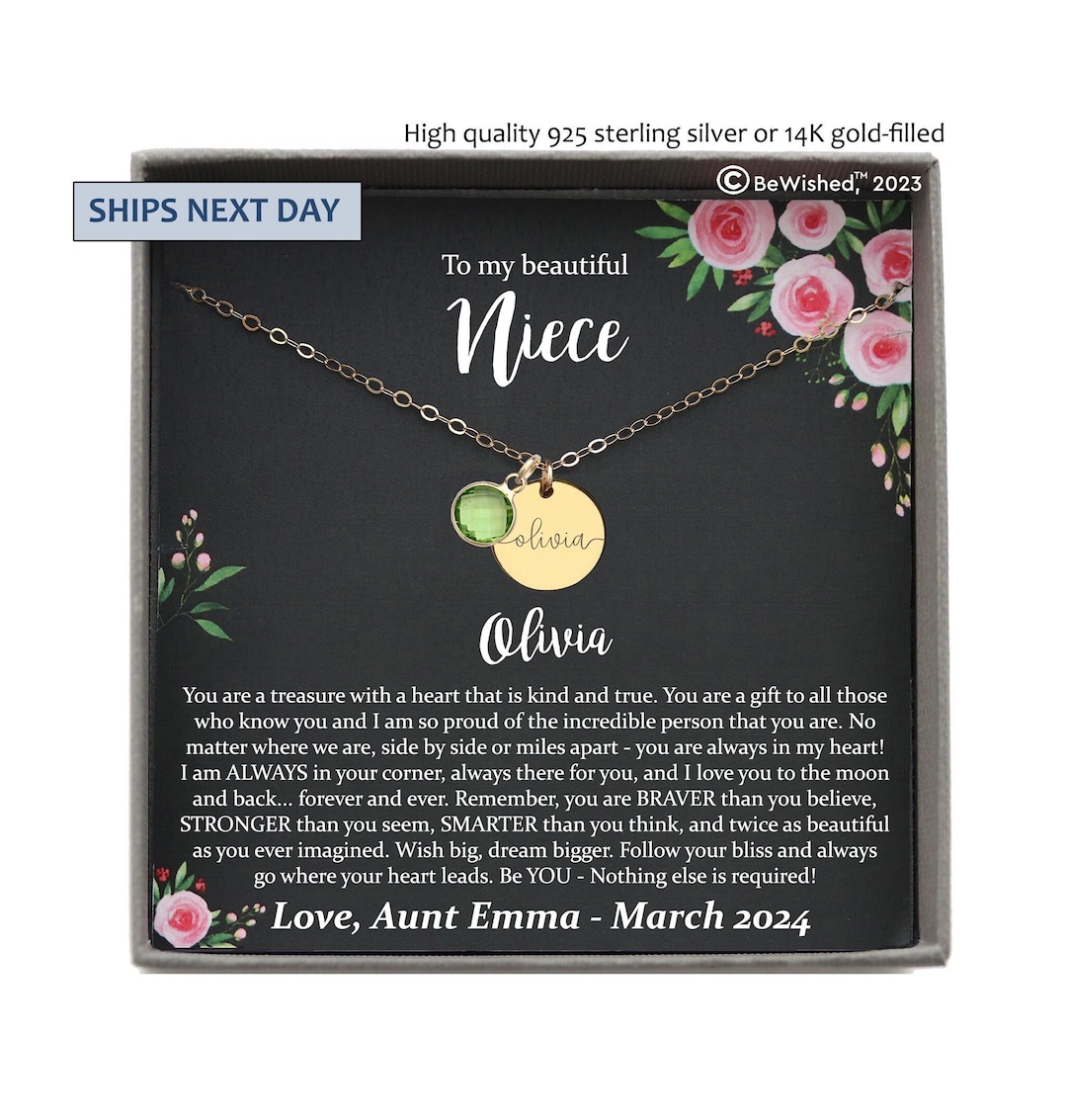 Niece Gift From Aunt or Uncle, Gifts for Niece Graduation Gift, Niece ...
