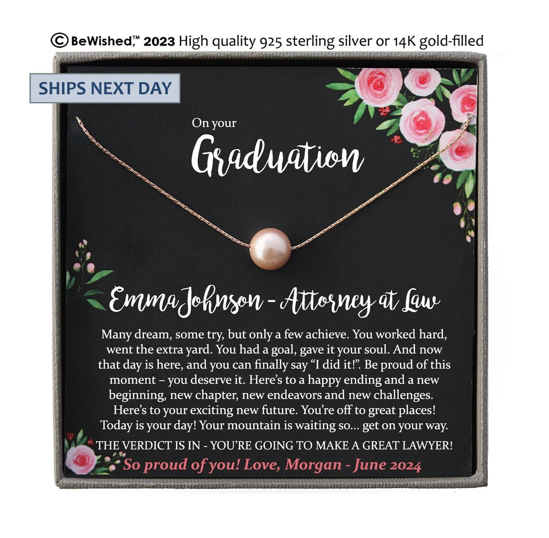 Law School Graduation Gift for Her, Personalized Graduation Gift ...