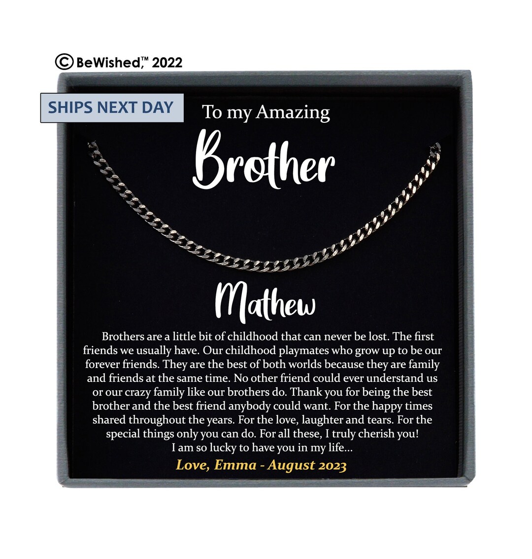 Brother Gift for Brother Christmas Gift Brother Gift From Sister or ...