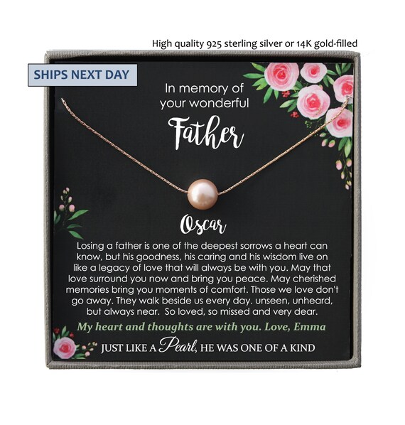 Loss of Father Gift Dad Memorial Gift Dad Condolence Gift | Etsy