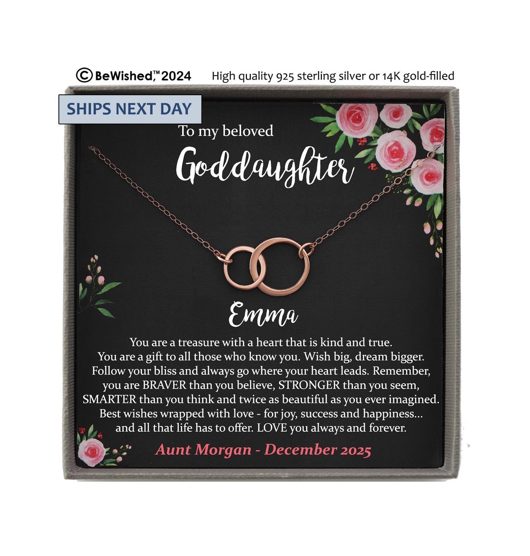 Goddaughter Gifts From Godmother, Goddaughter Necklace, Goddaughter ...