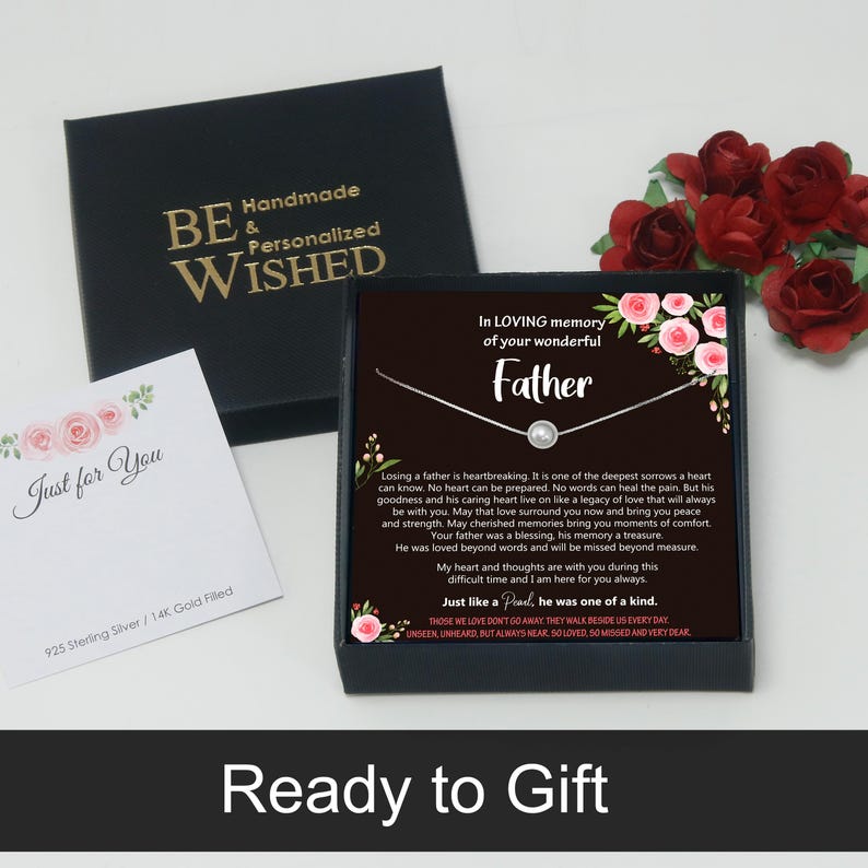 LAST MINUTE Loss of Father Gift, Dad Memorial Gift Dad Condolence Gift ...