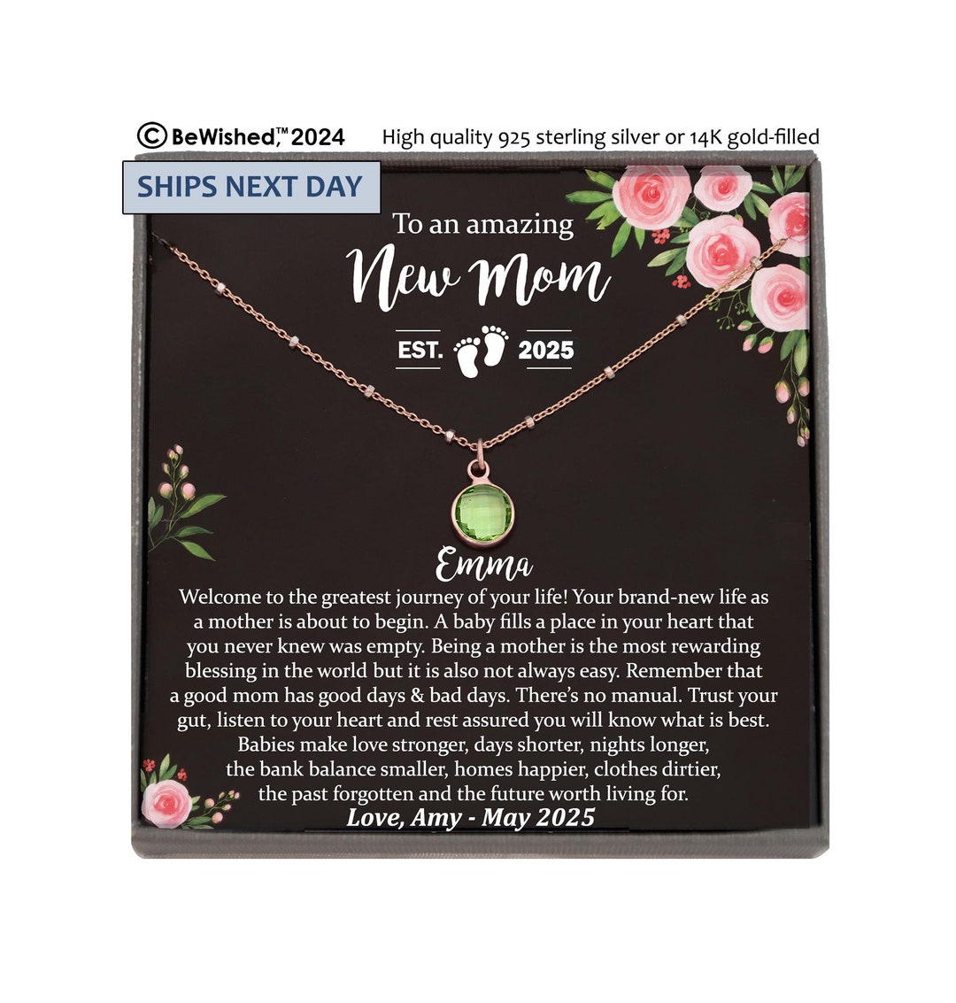 First Time Mom Gift, New Mom Gift Jewelry, Gift for New Mom Necklace ...