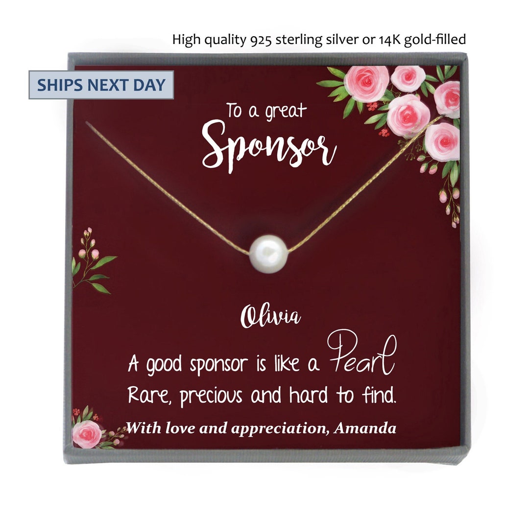 Sponsor Gift for Sponsor Thank You Gift, Confirmation Sponsor Gift for ...