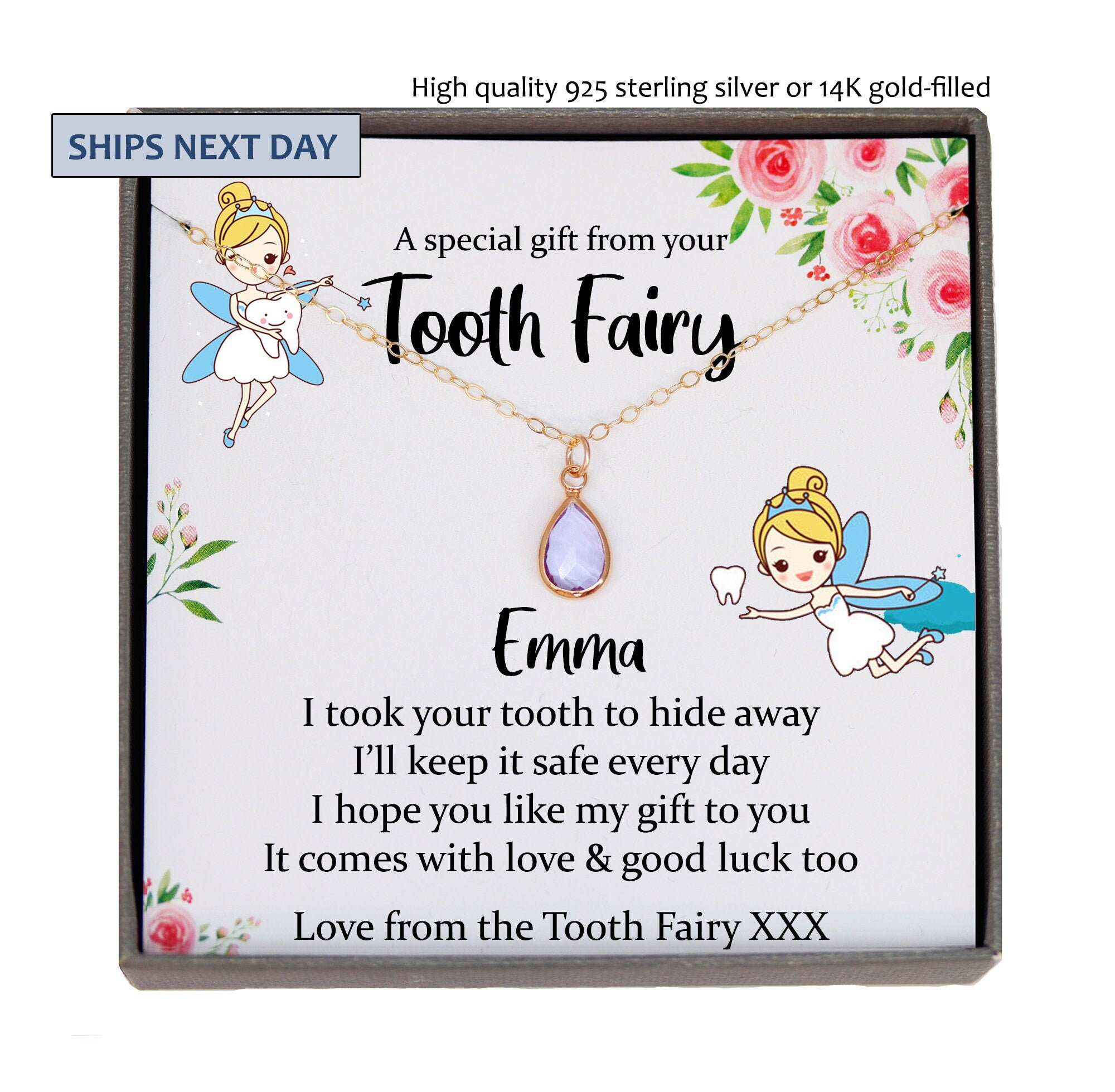 Tooth Fairy Gift from Tooth Fairy Letter Personalized Tooth | Etsy