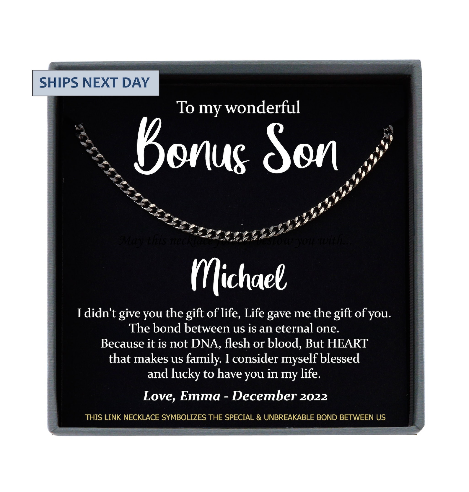 Bonus Son Gift, Birthday Gift for Bonus Son, Stepson Christmas Gift ...