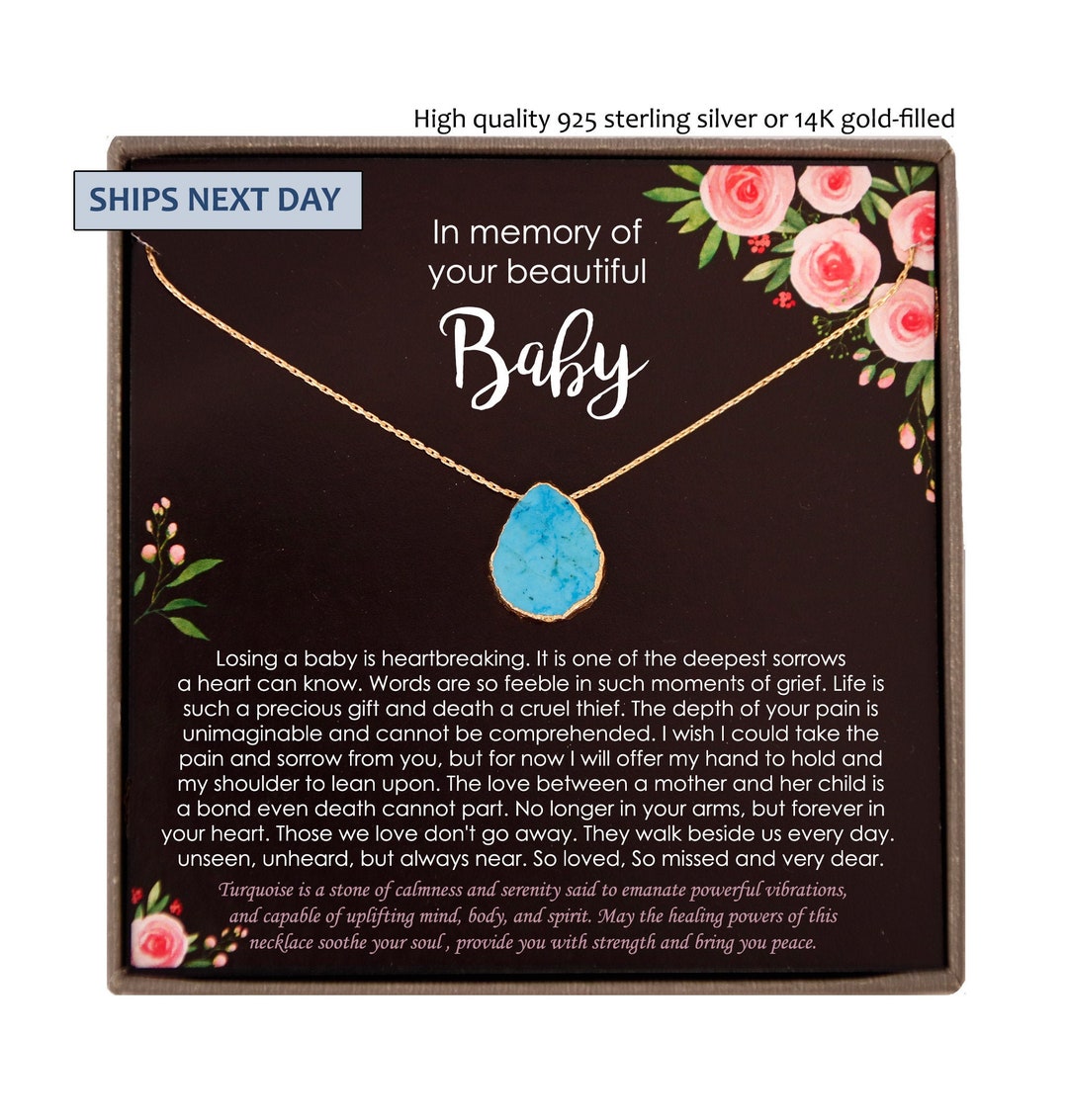 Baby Loss Gift, Infant Loss Gifts, Loss of Baby Necklace, Miscarriage ...