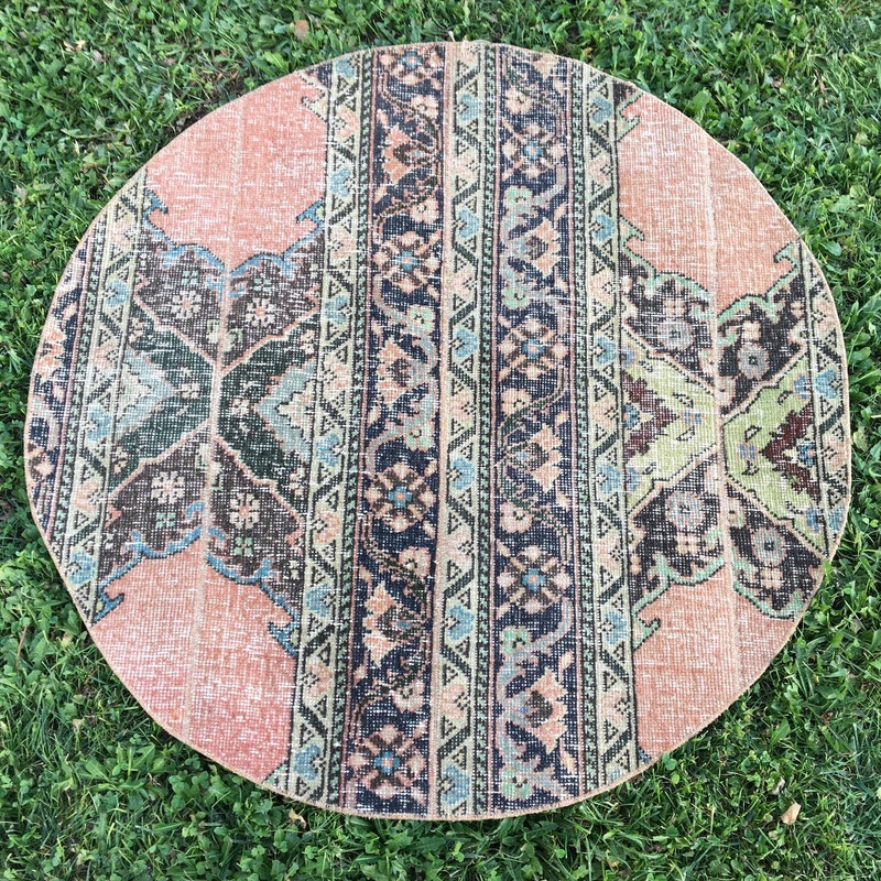 Round Bathroom Rug - Etsy