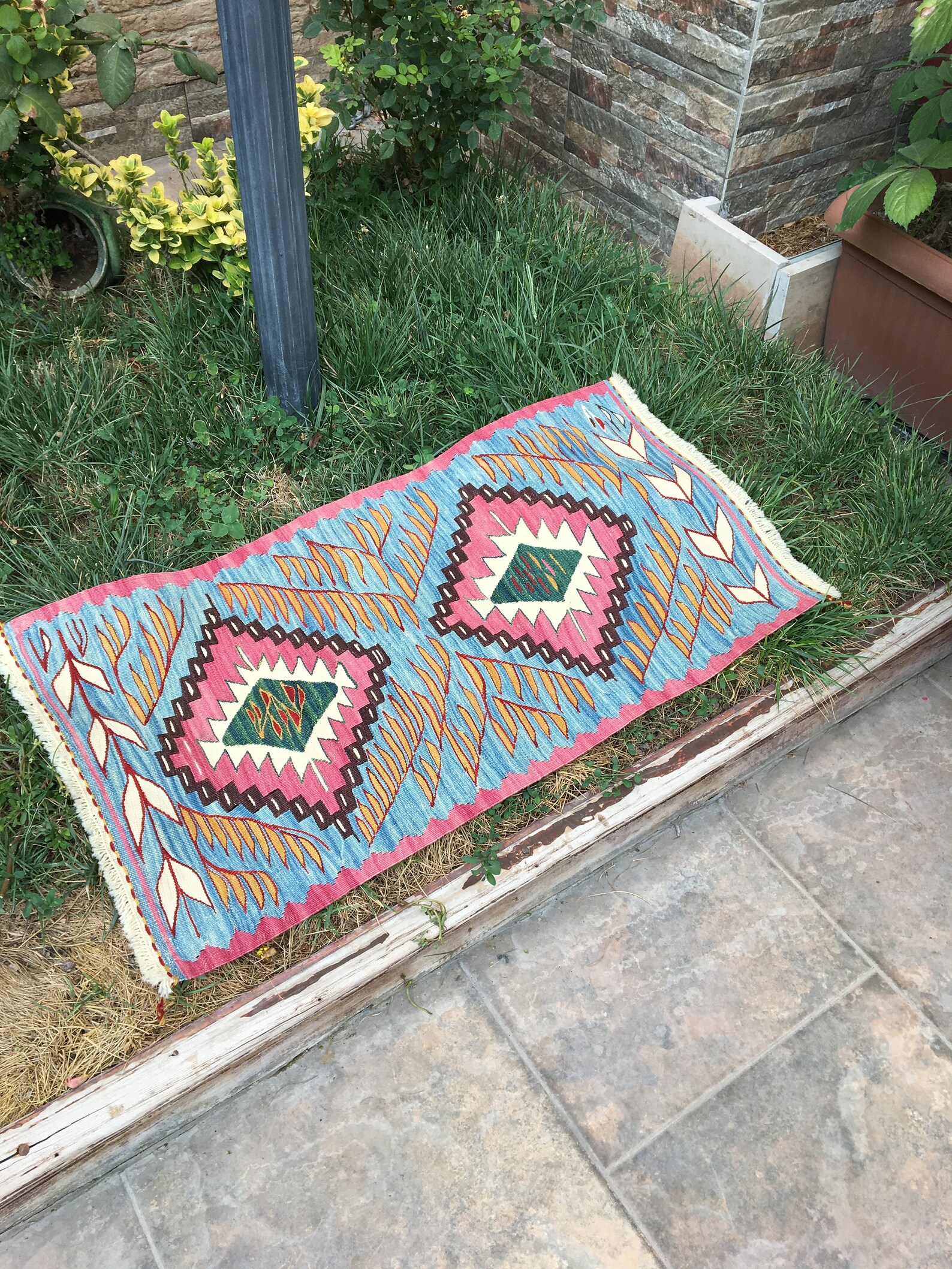 Rustic Kilim Rug Tribal Kilim Rug Area Kilim Rug Turkish | Etsy