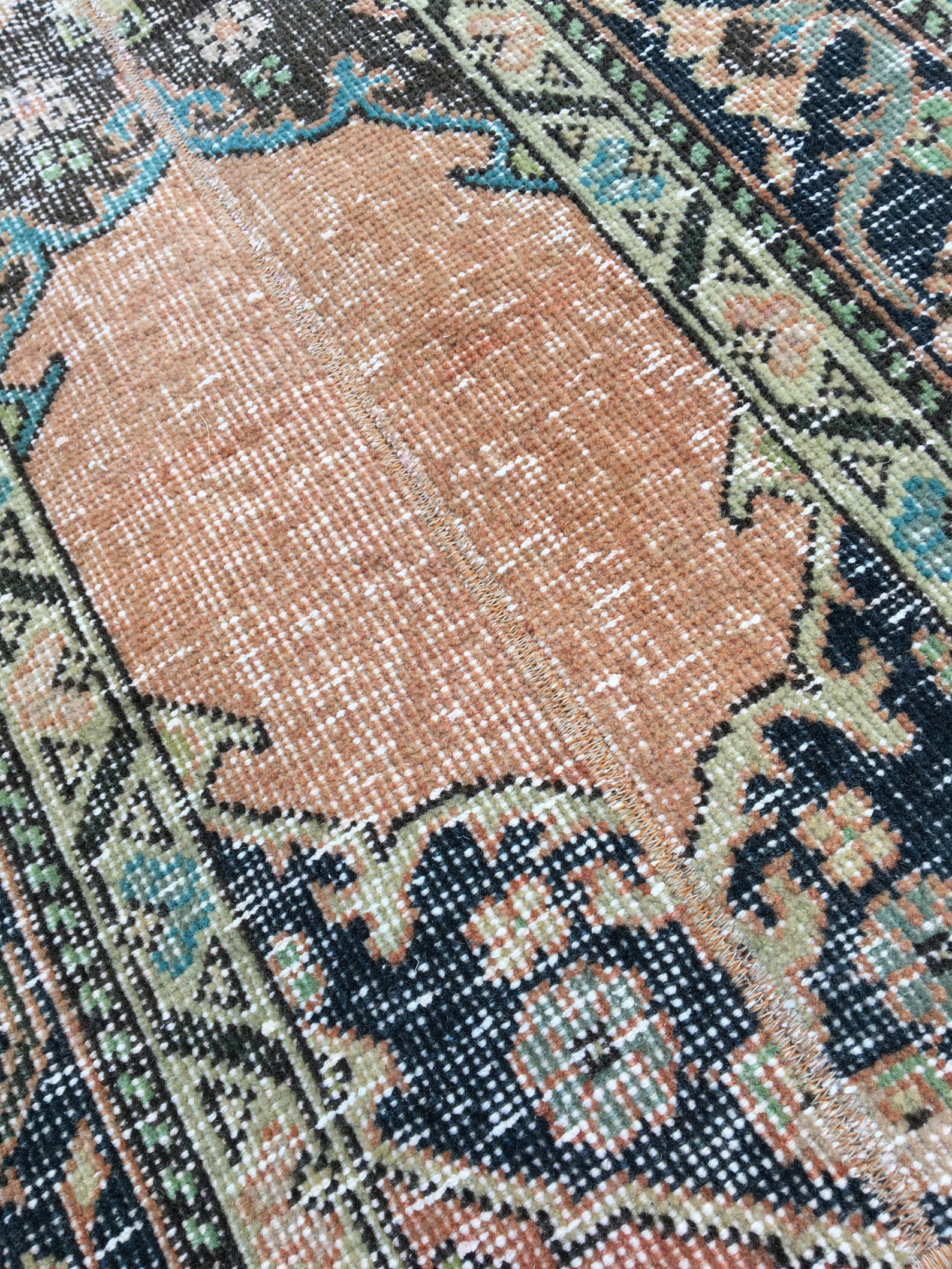 Vintage Small Round Rug Door Mat Rug Bethroom Rug Round Mat | Etsy