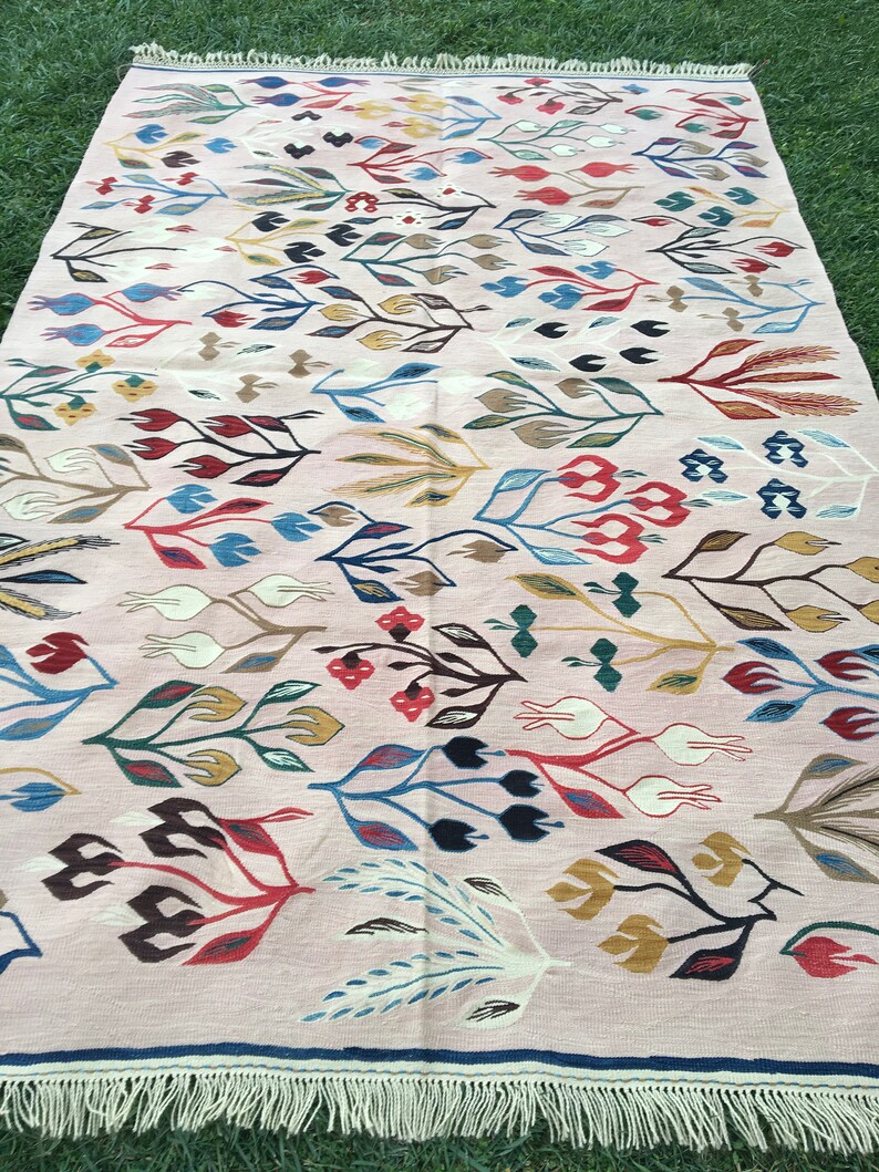 Nomadic Hand Woven Rug Turkish Rug Vintage Rug Oushak Rug - Etsy