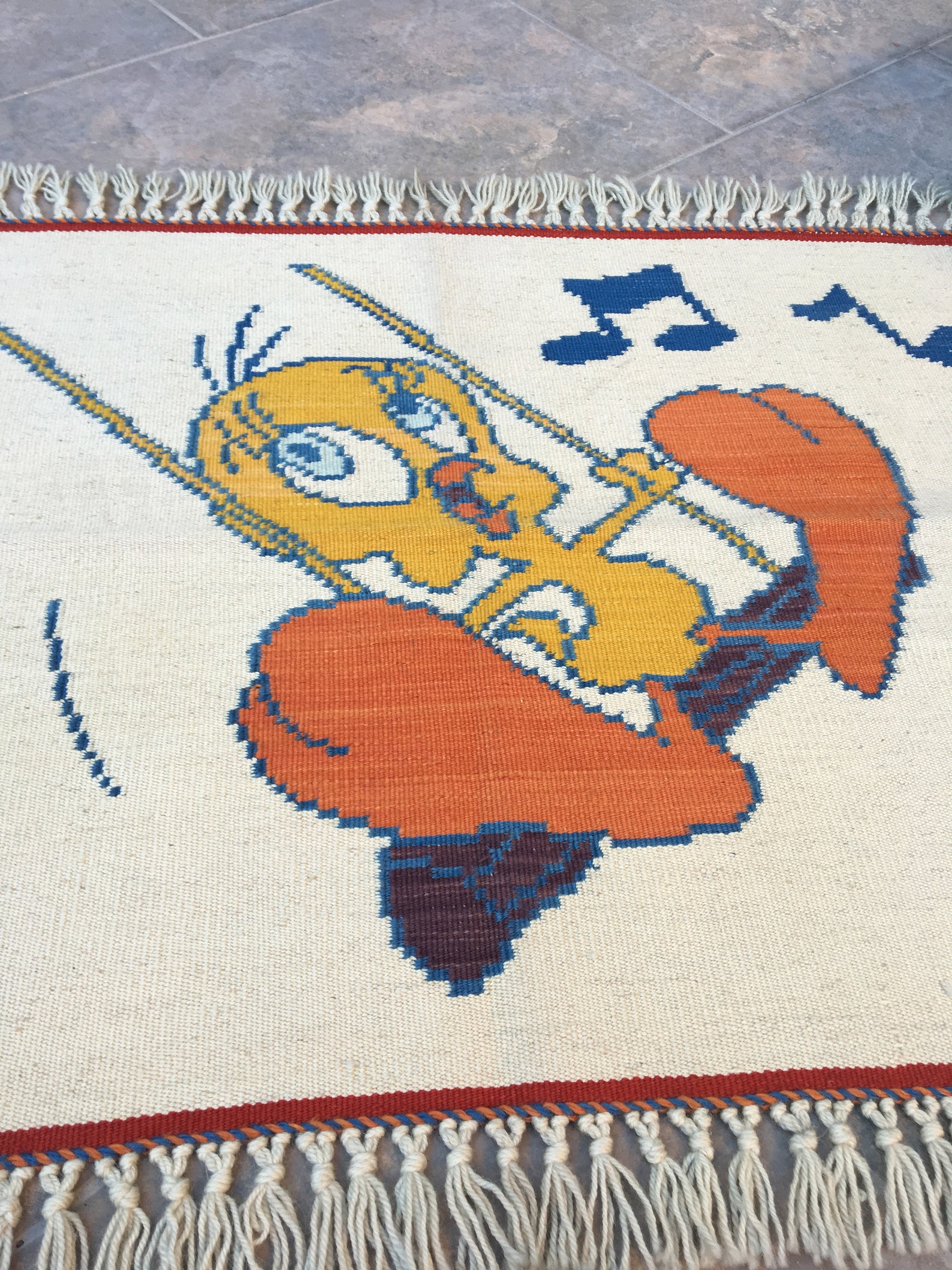 Handmade Turkish Wool Area Kilim Rug Tweety Bird Models Rug - Etsy