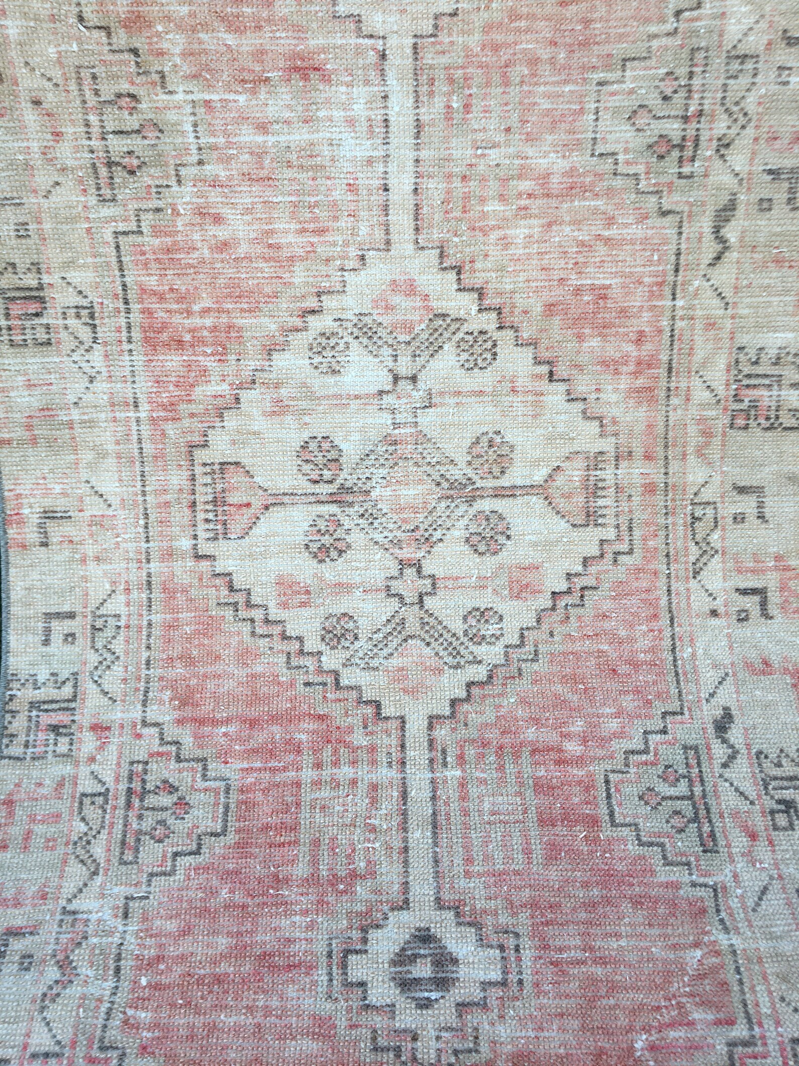 Vintage Bohemian Rug Turkish Rug Distressed Wool Oriental | Etsy