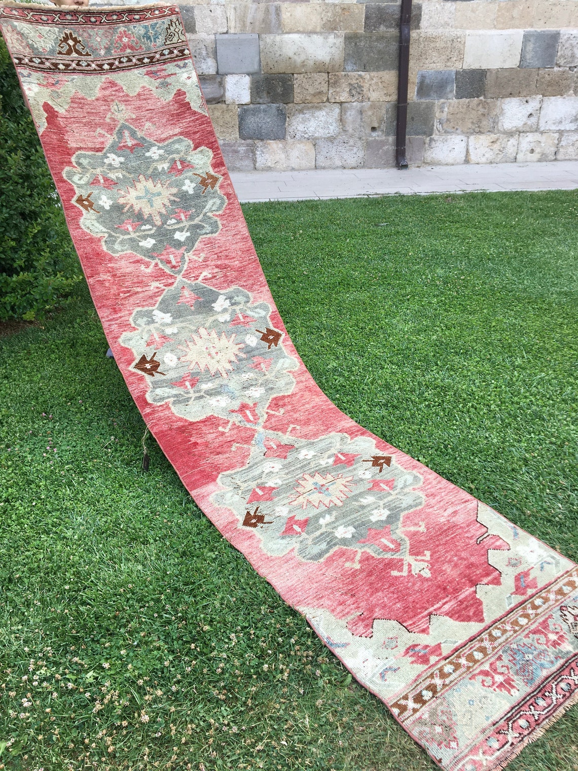 Runner Rug Vintage Rug Runner Antique Caucasian Rug Runner | Etsy