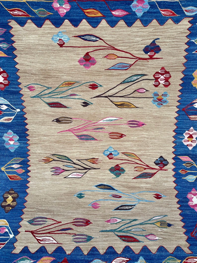 Turkish Kilim Carpet Art Rug Bohemian Kilim Rug Rustic - Etsy