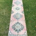 Oriental Light Pink Runner Rug Oushak Rug Runner Vintage - Etsy