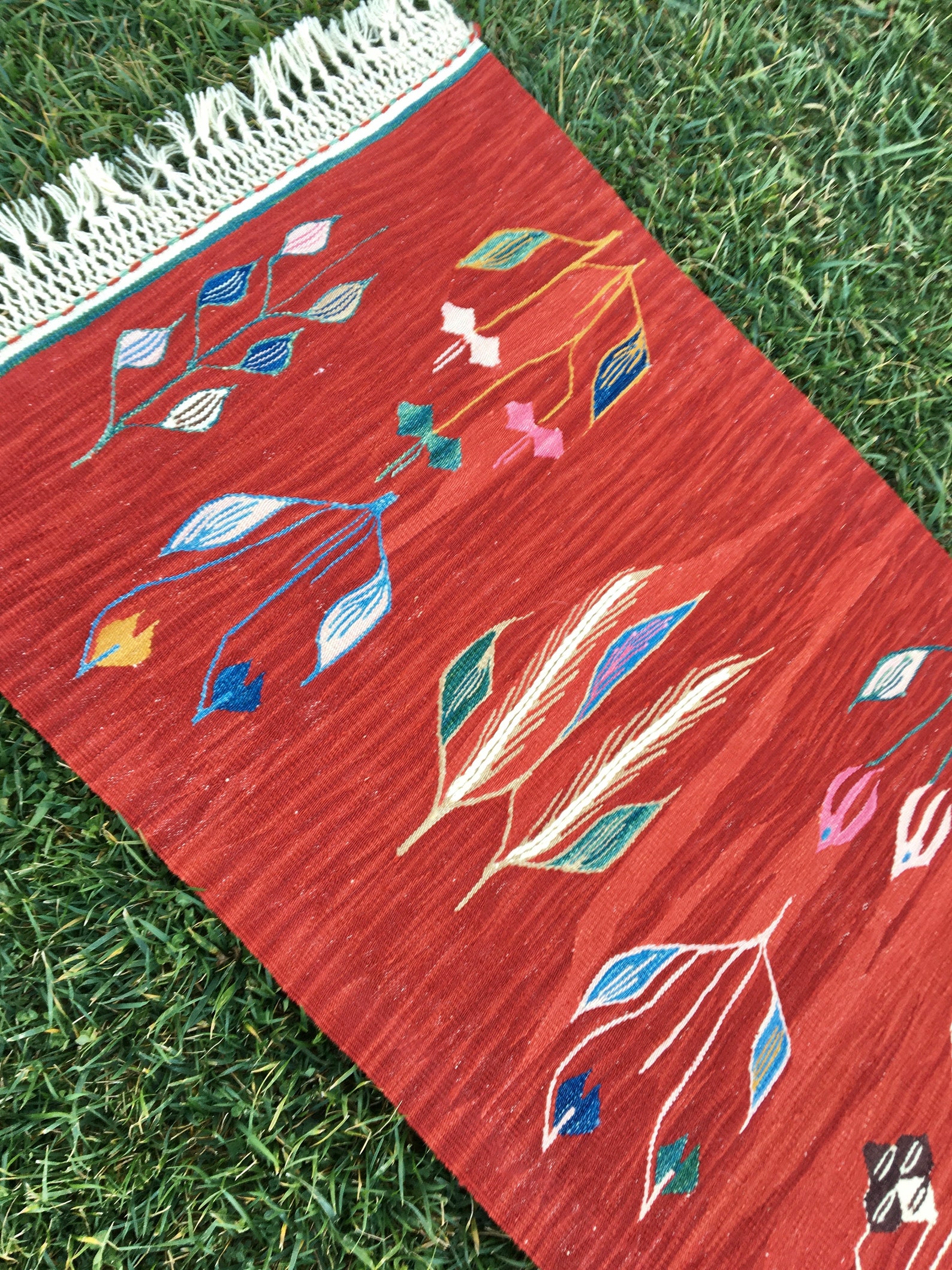 2x65 Red Kilim Rug Runner Turkish Rug Runner Red Runner - Etsy