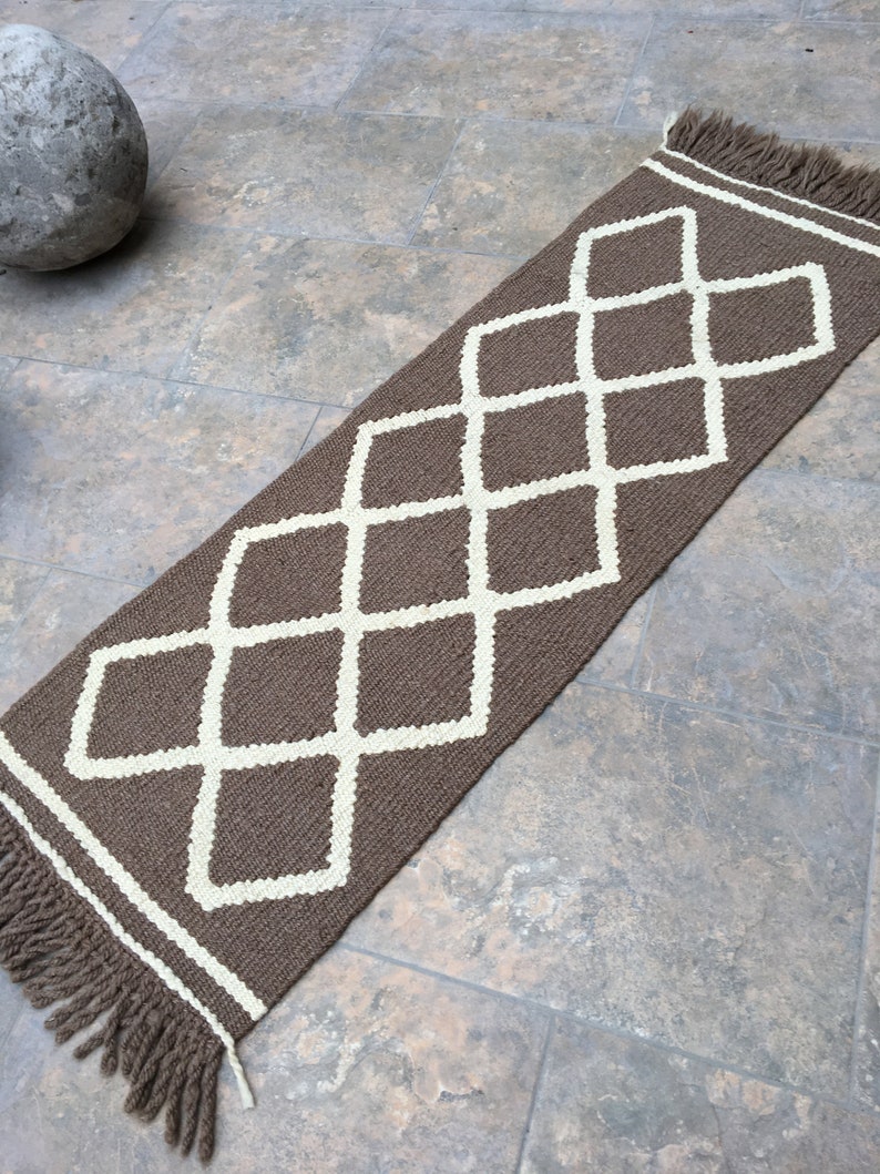 Naturel Rough Kilim Rug Runner Wool Kilim Rug Rug Runner - Etsy