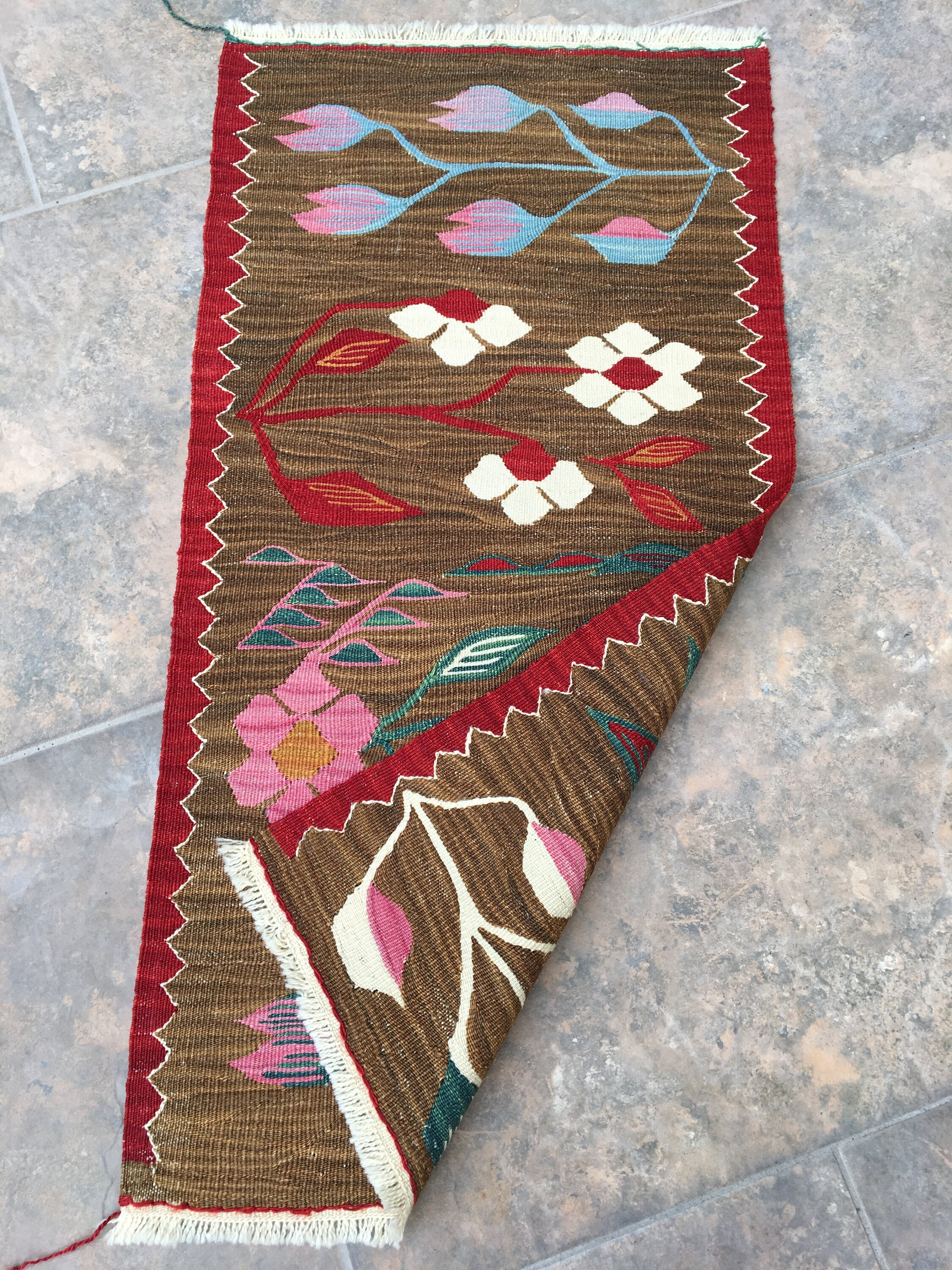 Overdyed Vintage Rug Handmade Area Rug Turkish Ethnic Wool | Etsy