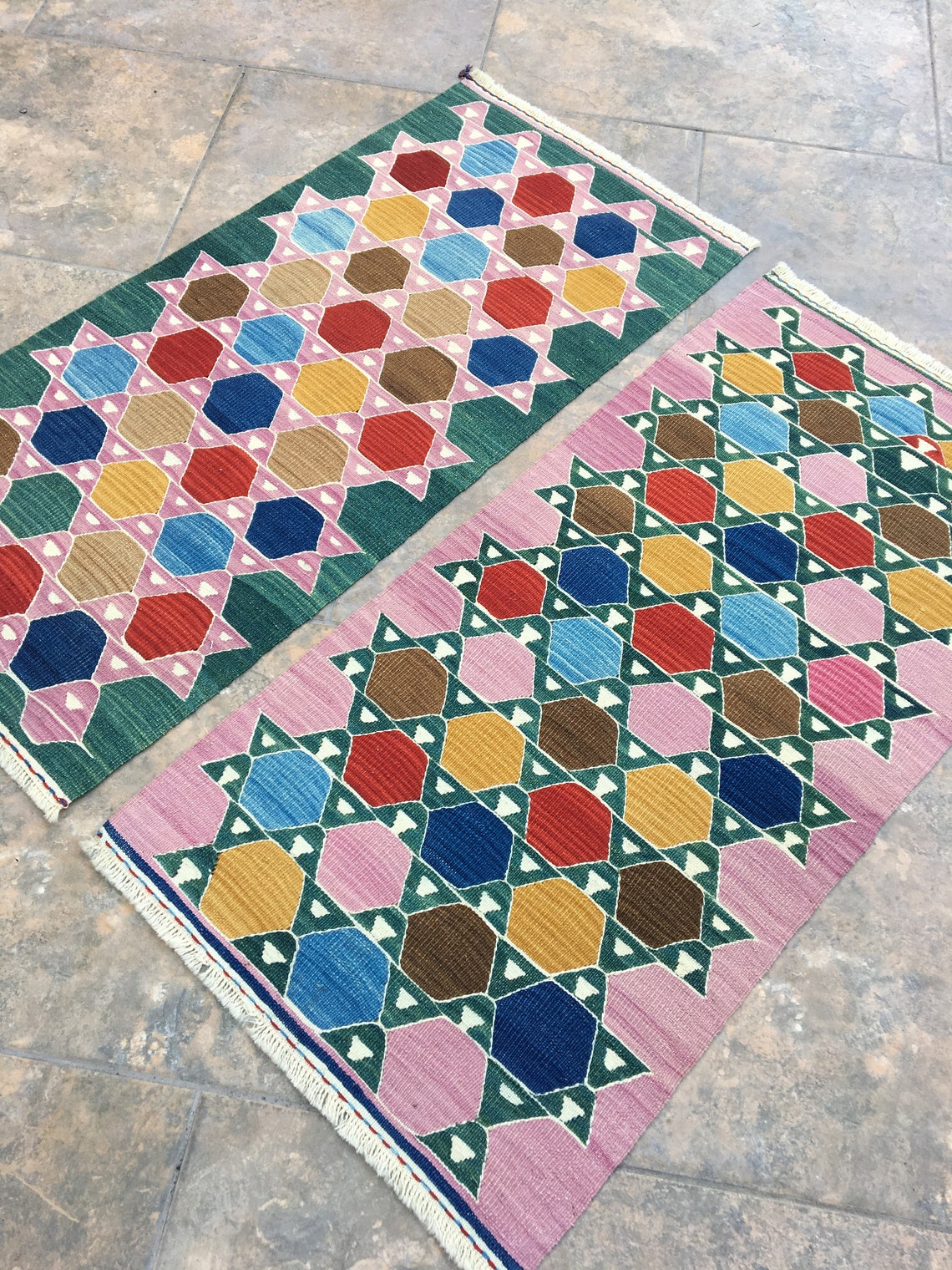 Two Cute Brothers Small Rug Small Carpet Rugs Distressed | Etsy