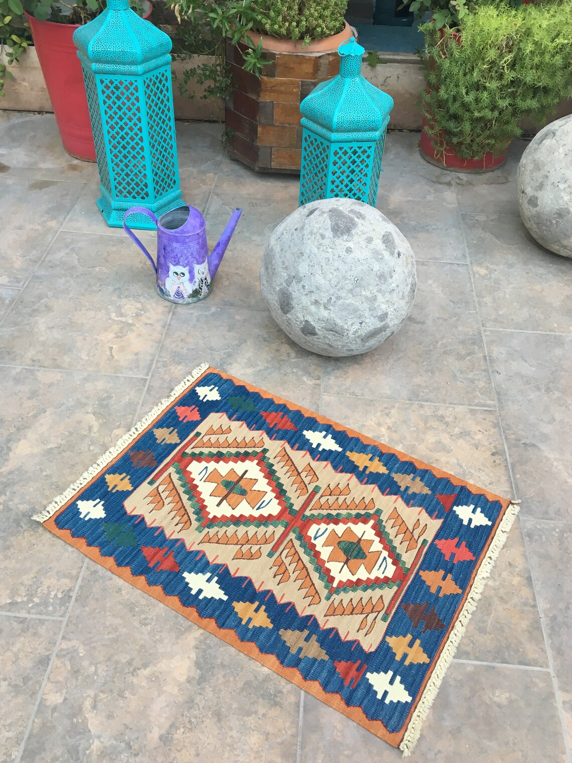 Decorative Kilim Wall Hanging Rugs Turkish Area Rug Home | Etsy