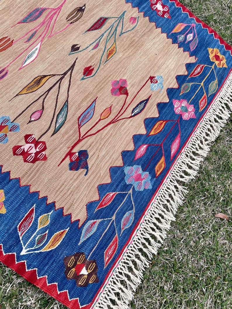 Turkish Kilim Carpet Art Rug Bohemian Kilim Rug Rustic - Etsy