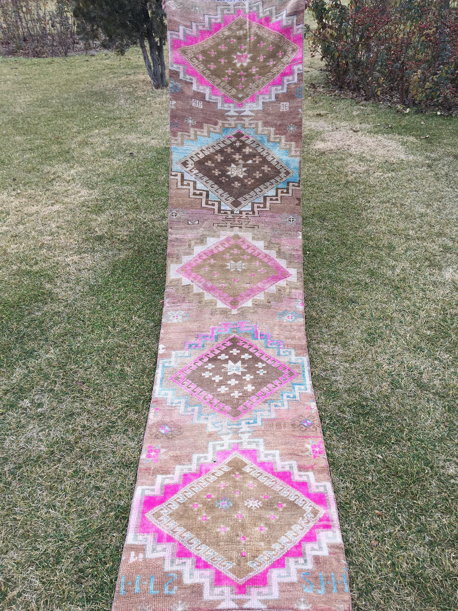 Antique Entry Boho Runner Rug Wool Runner Vintage Oriental | Etsy