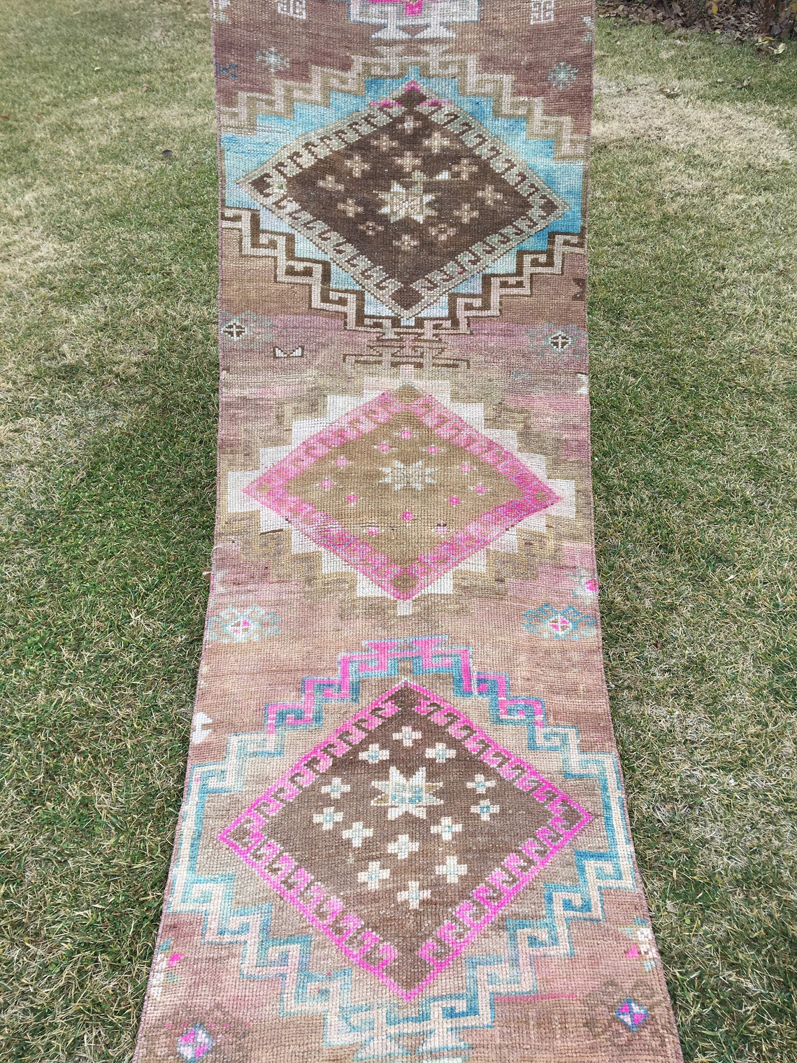 Antique Entry Boho Runner Rug Wool Runner Vintage Oriental | Etsy