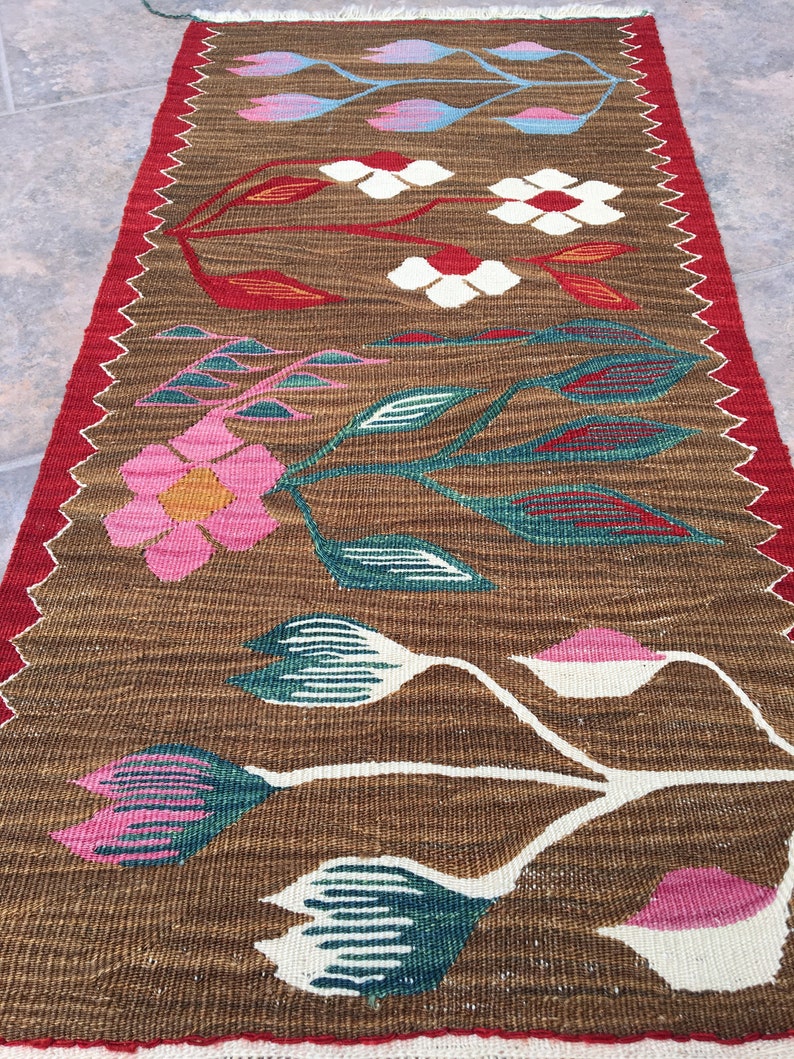 Overdyed Vintage Rug Handmade Area Rug Turkish Ethnic Wool | Etsy