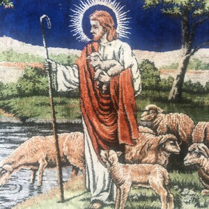 Wall Hangings Rug, Jesus Picture Wall Decor, Vintage Wall Rug, Home ...