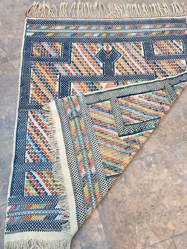 Magnificent Small Scatter Size Tribal Antique Turkish Kilim Rug ...