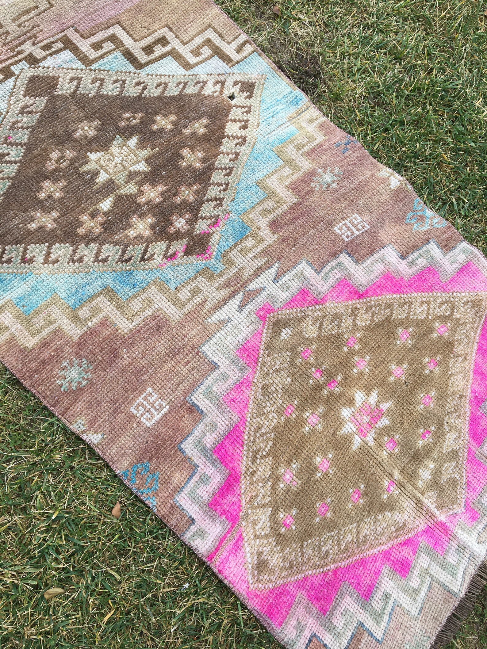 Antique Entry Boho Runner Rug Wool Runner Vintage Oriental | Etsy