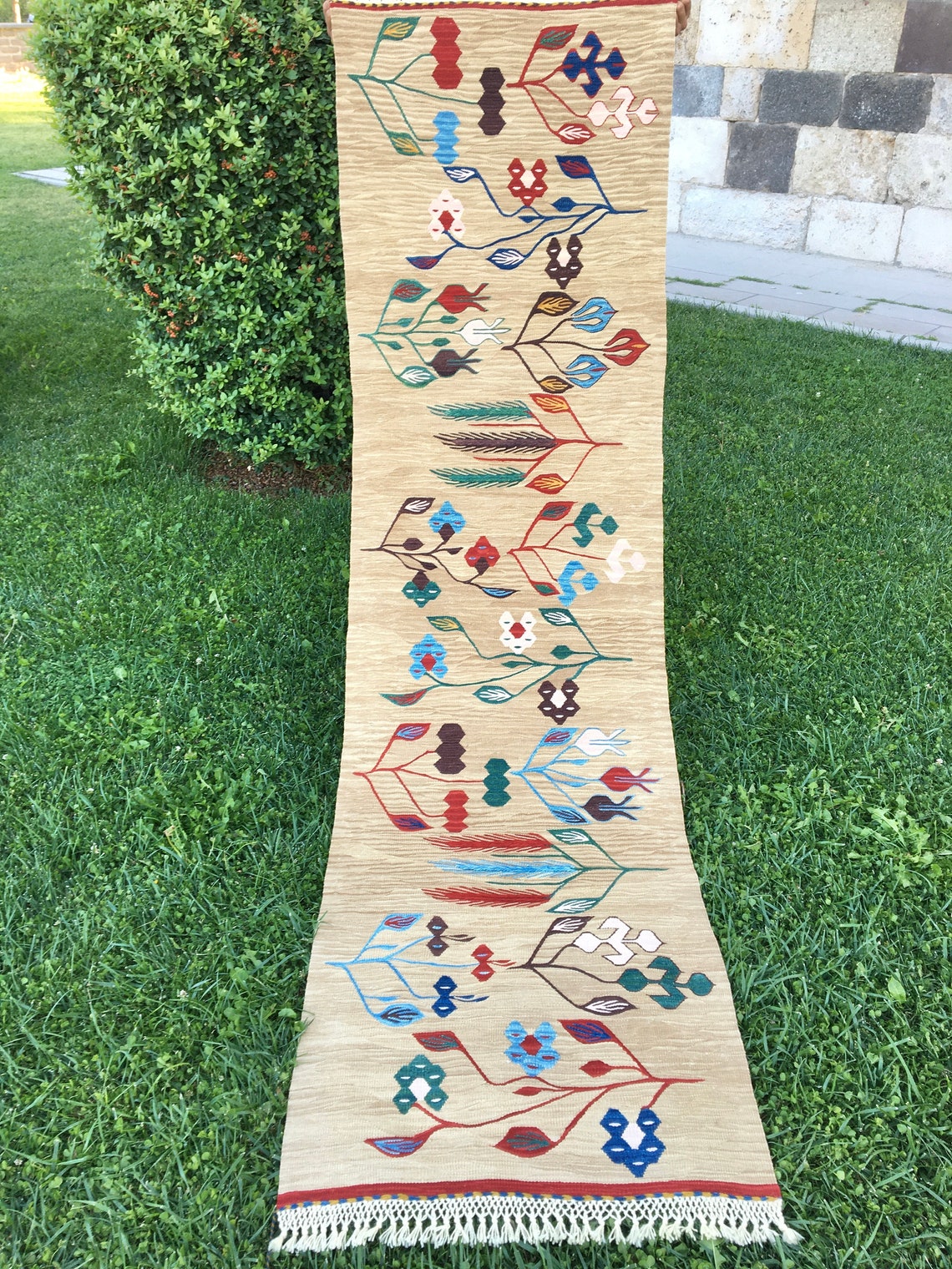 Coutry Style Bohemian Vintage Runner Rug Runner Kitchen | Etsy