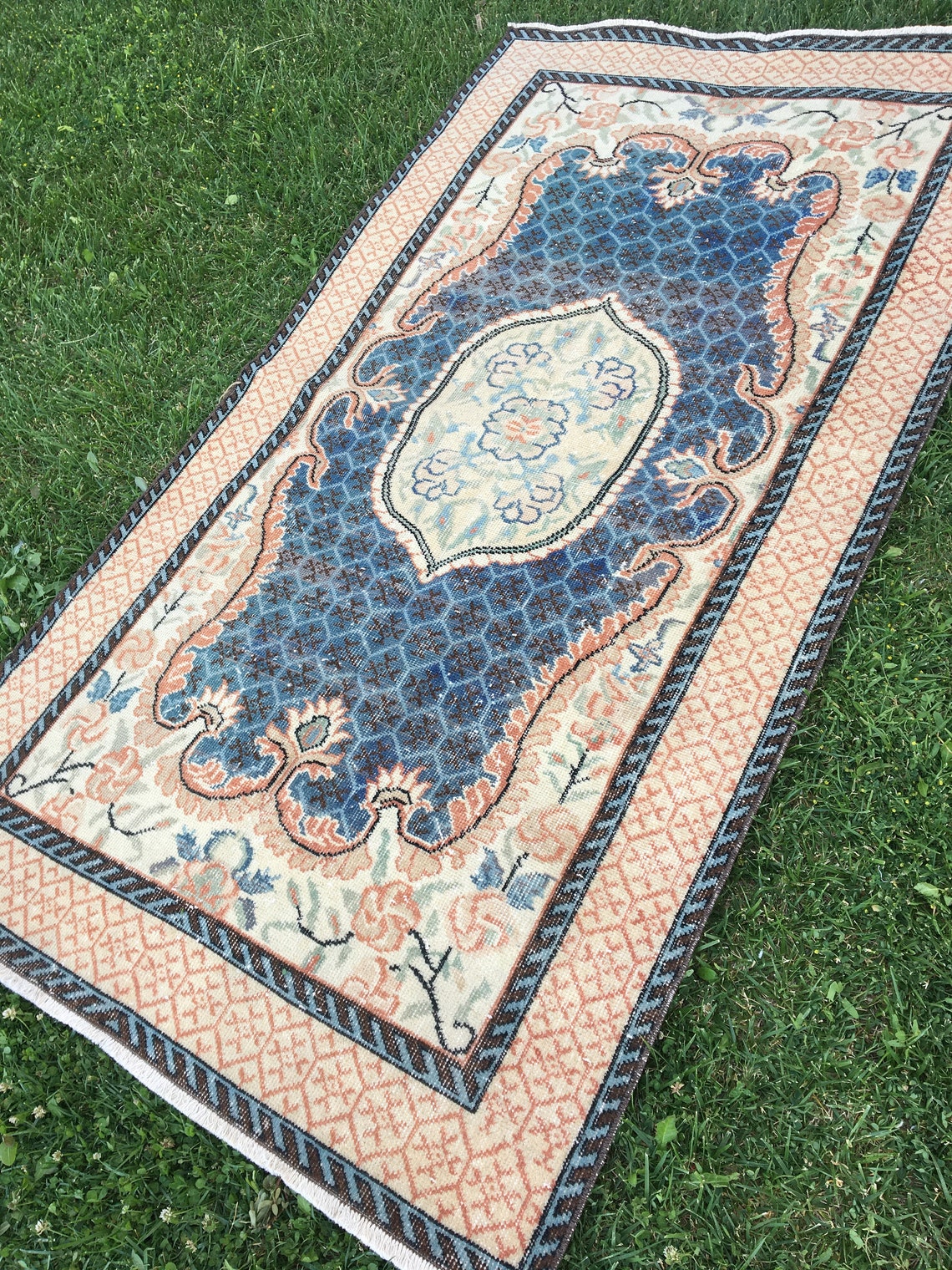 Handmade Oushak Rug Turkish Oushak Rug Vintage Rug Kitchen | Etsy