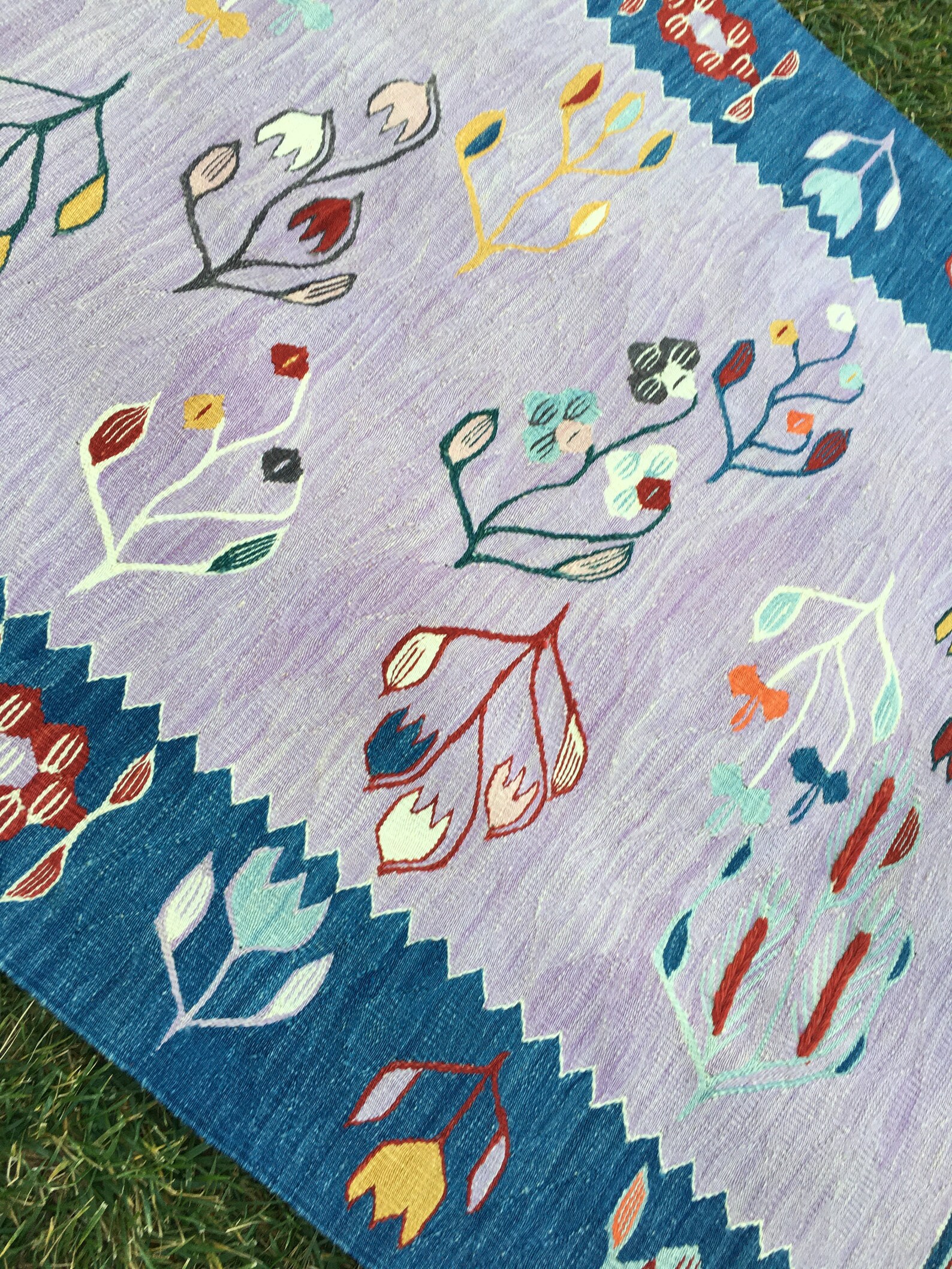 Oushak Vintage Area Rug Boho Kilim Rug Small Size Vintage - Etsy