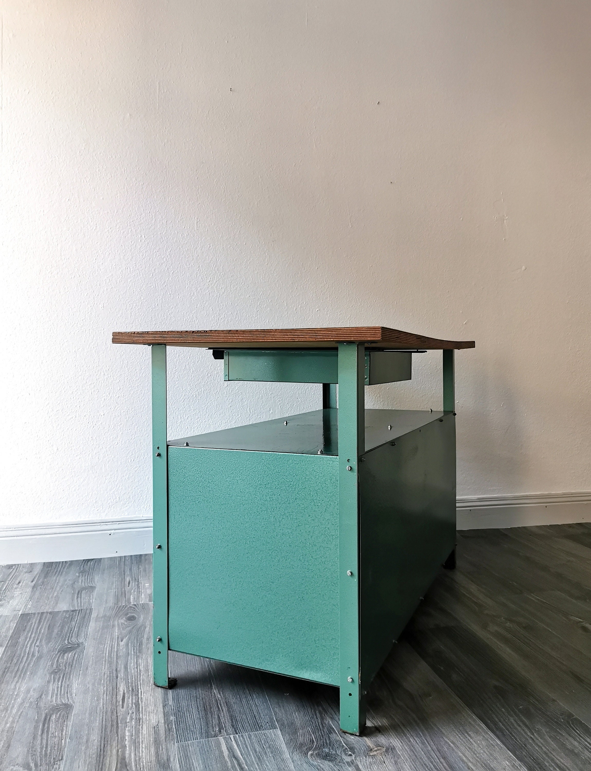 Vintage Workbench, Germany, Metal & Wood, 1960s - Etsy