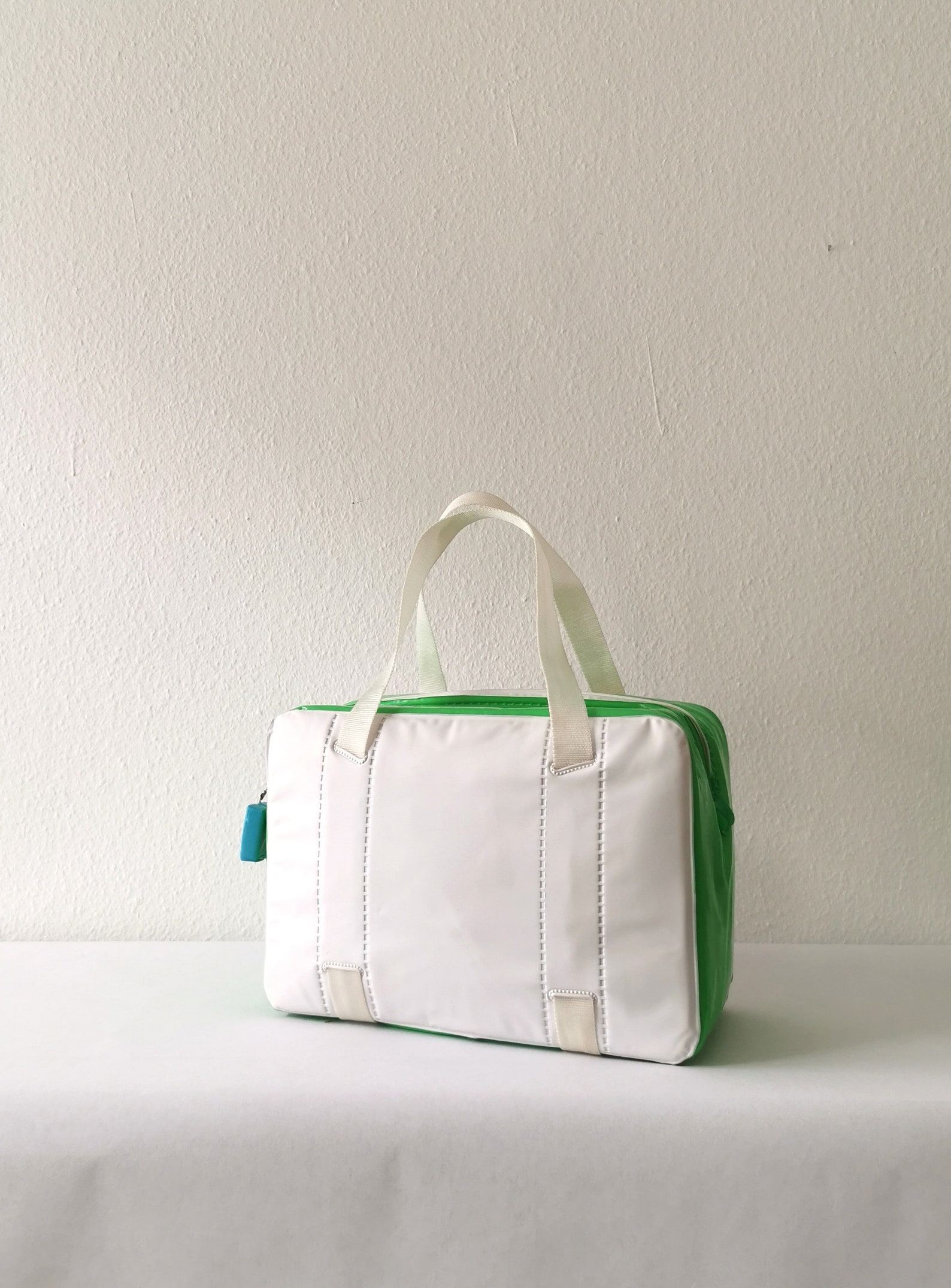 Vintage Bag by W+LT (walter Van Beirendonck), White/green, 1990s - Etsy