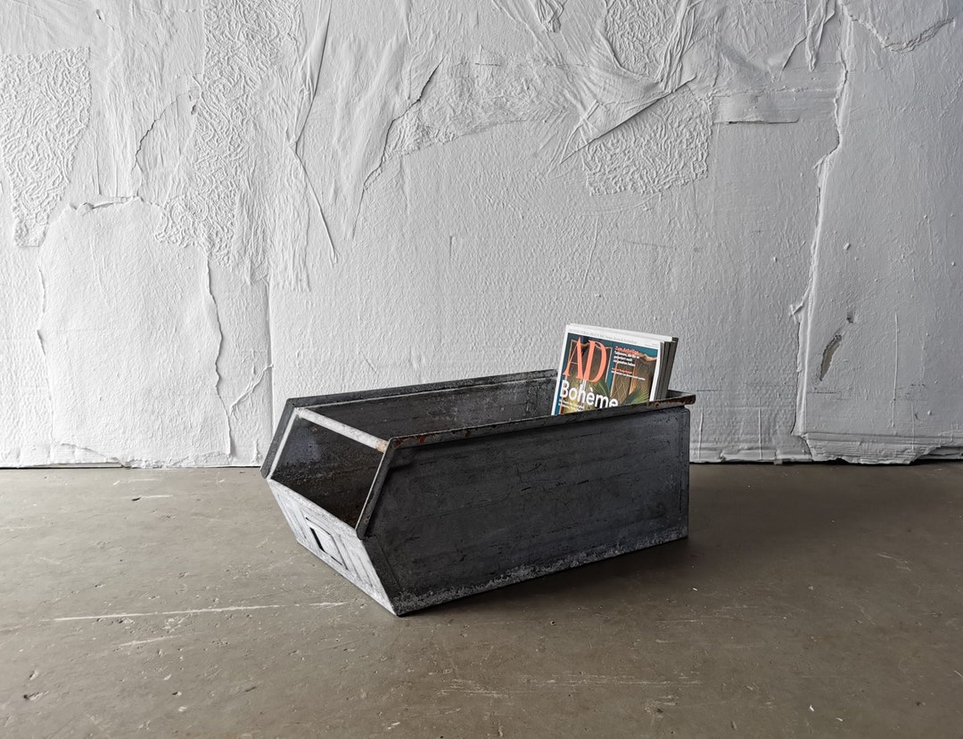 Vintage Metal Storage Box, 1960s - Etsy