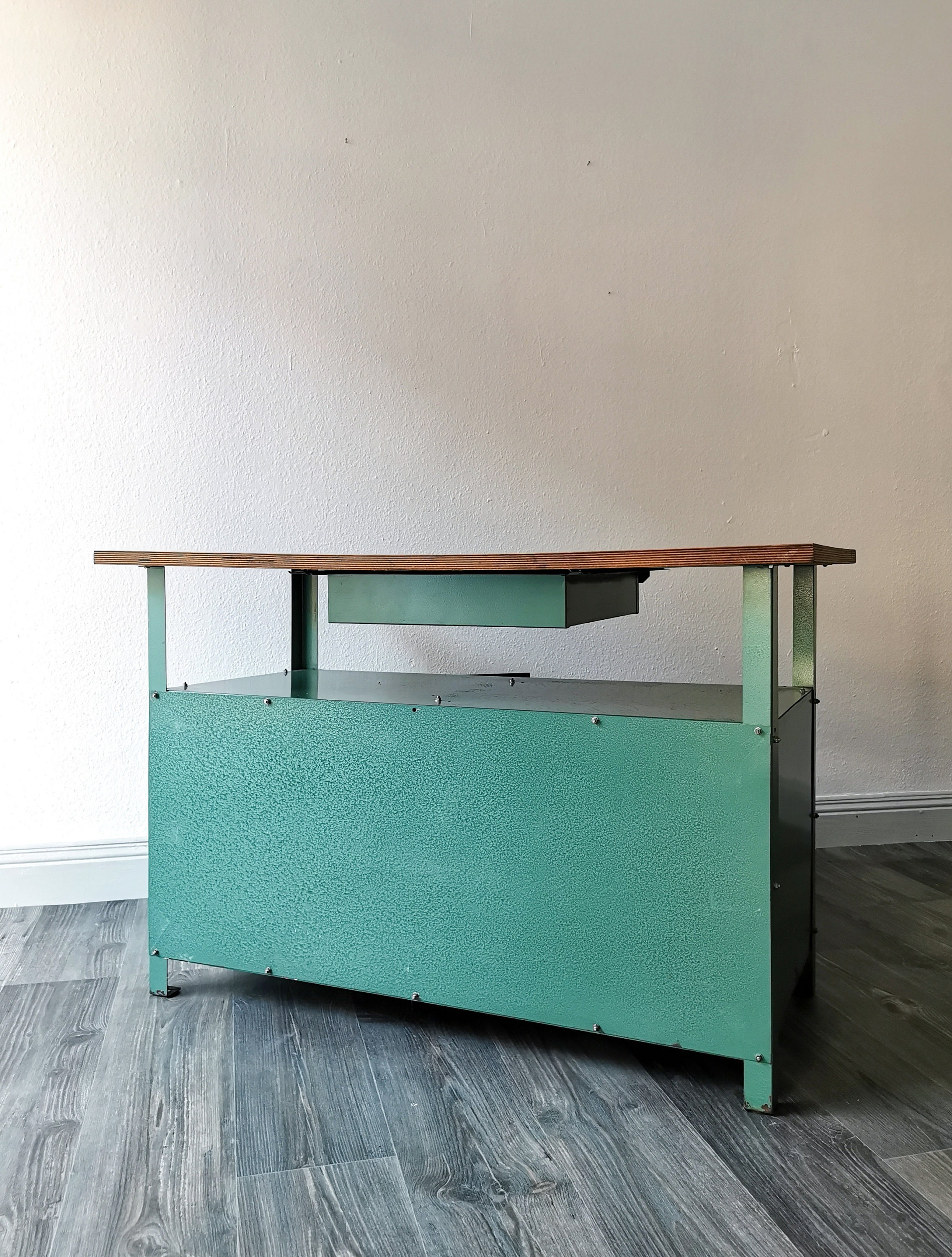 Vintage Workbench, Germany, Metal & Wood, 1960s - Etsy