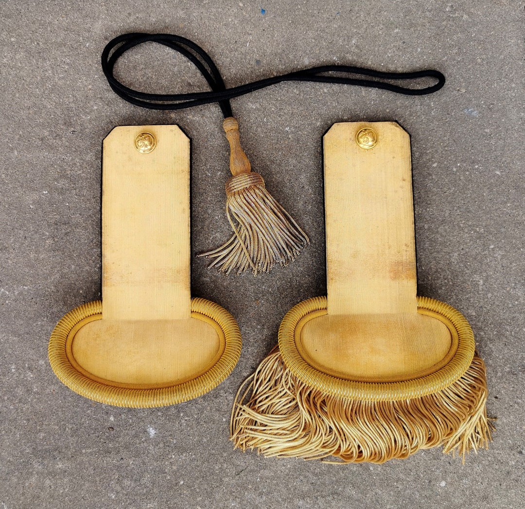 Antique French Colonel Epaulettes, Set of 2, 1880s - Etsy