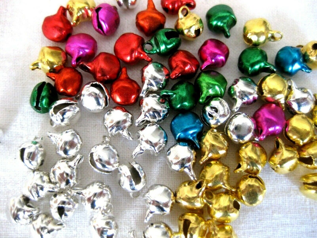120 Small Bells Gold Silver and Multi 5 X 8 Mm Belly Dance - Etsy UK