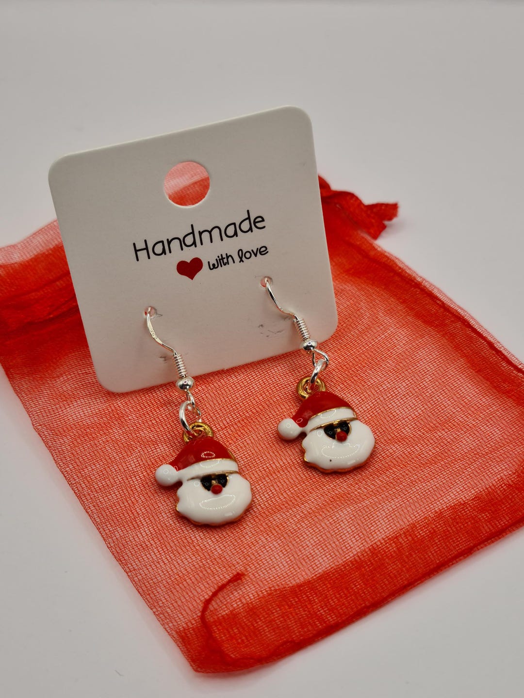 Christmas Santa Earings, Secret Santa, Stocking Filler, Novelty Earings ...