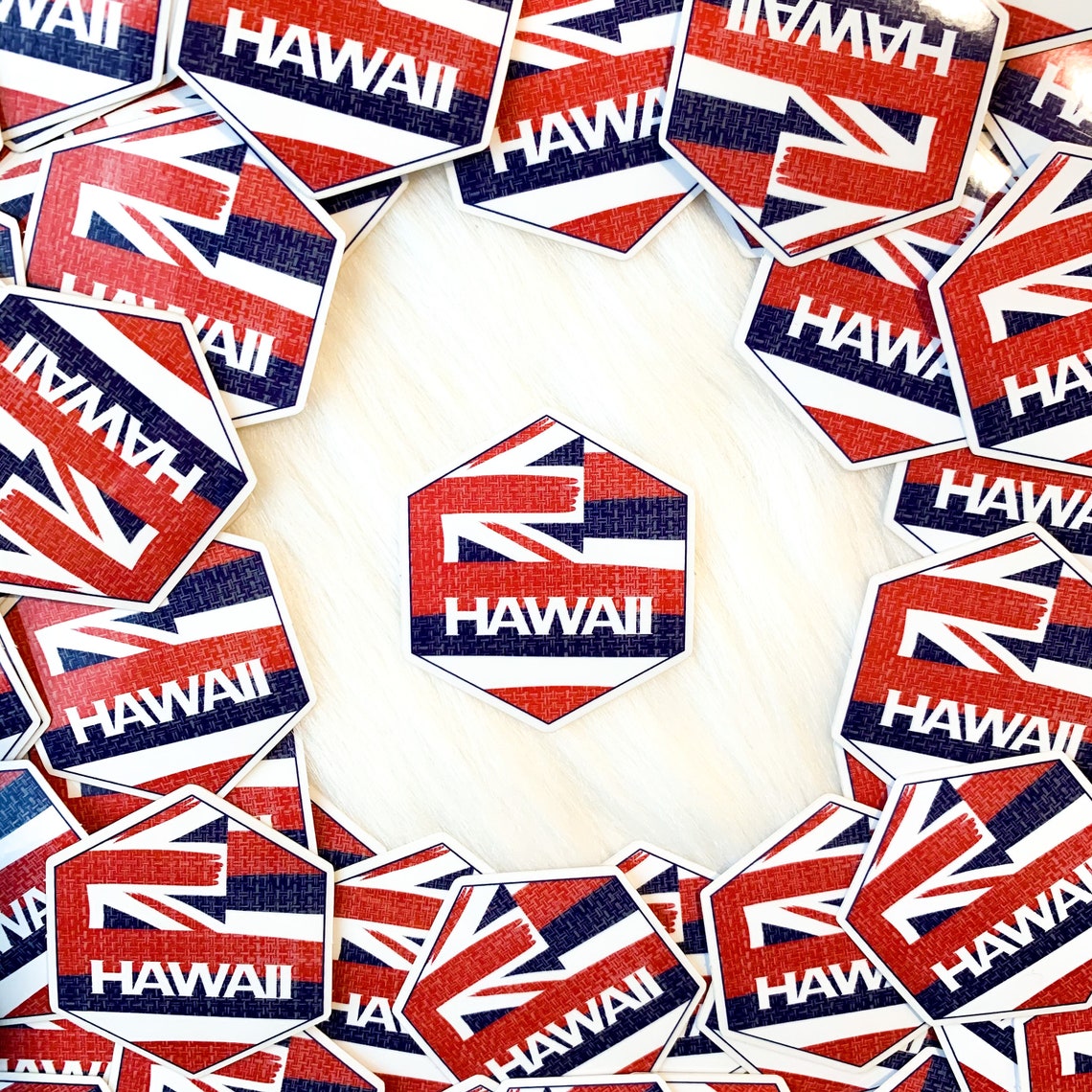 Hawaii Hawaiian Flag Hawaiian Sticker Polynesian Art Etsy