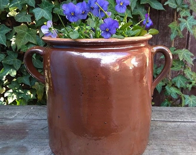 Antique Earthenware Pot, Handle Pot, 4 Liters, Clay Pot, Storage Pot ...