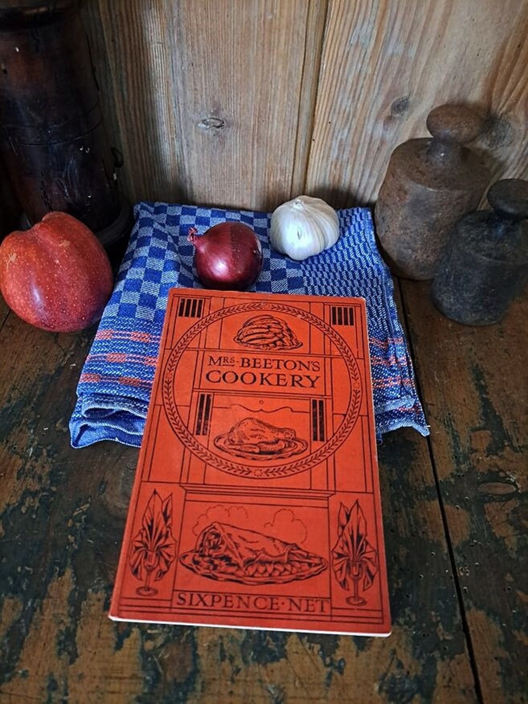 Antique English Cookbook "mrs. Beeton's Sixpenny Cookery", 1910 ...
