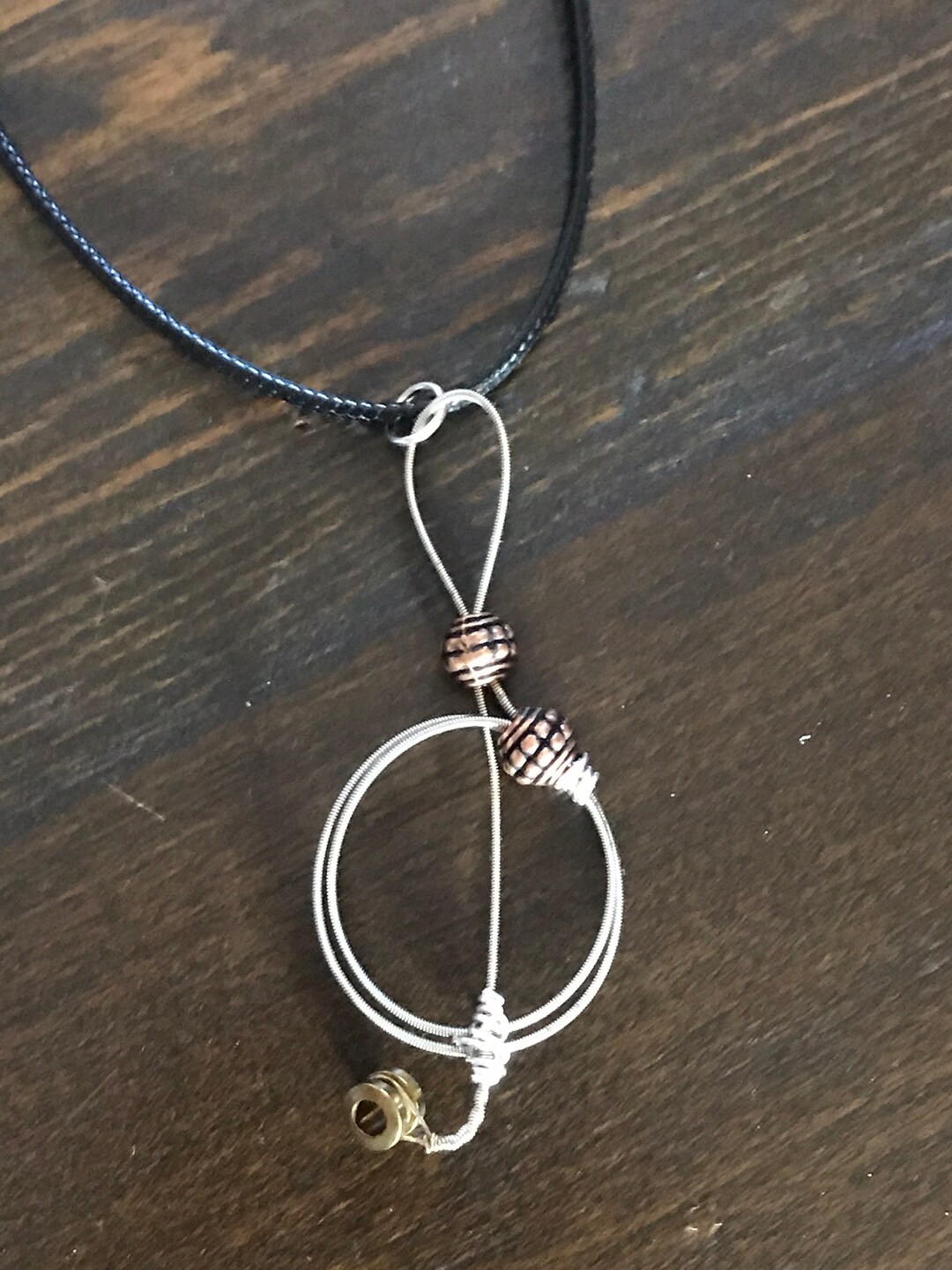 Recycled Guitar String Necklace Treble Clef - Etsy