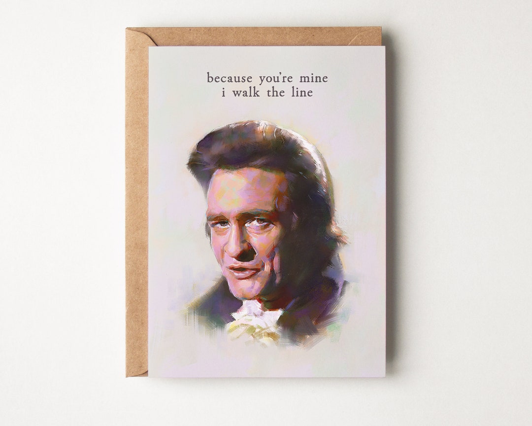 Johnny Cash - Greeting Card - Etsy