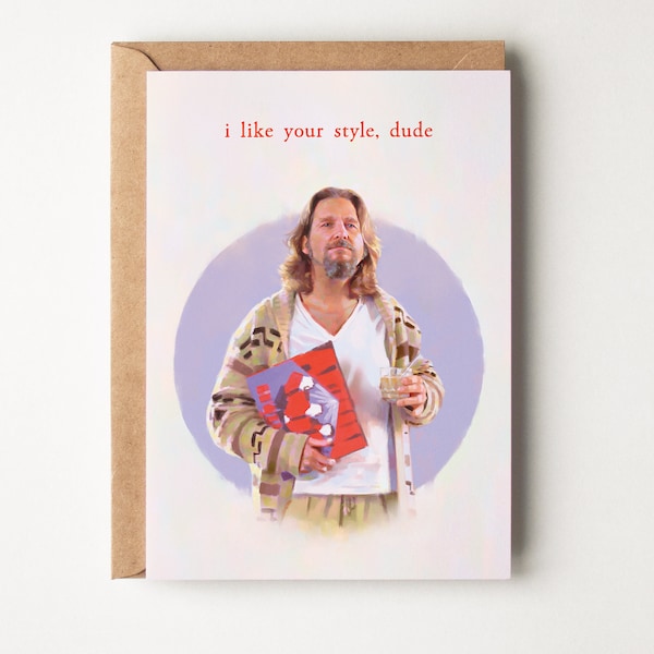 The Big Lebowski Birthday Card - Etsy
