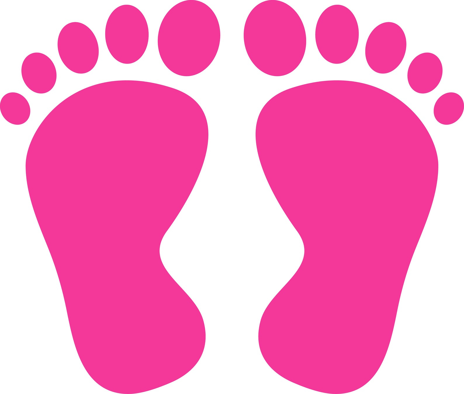 Baby Footprints Pink Clipart Images Public Domain Pictures Page | My ...